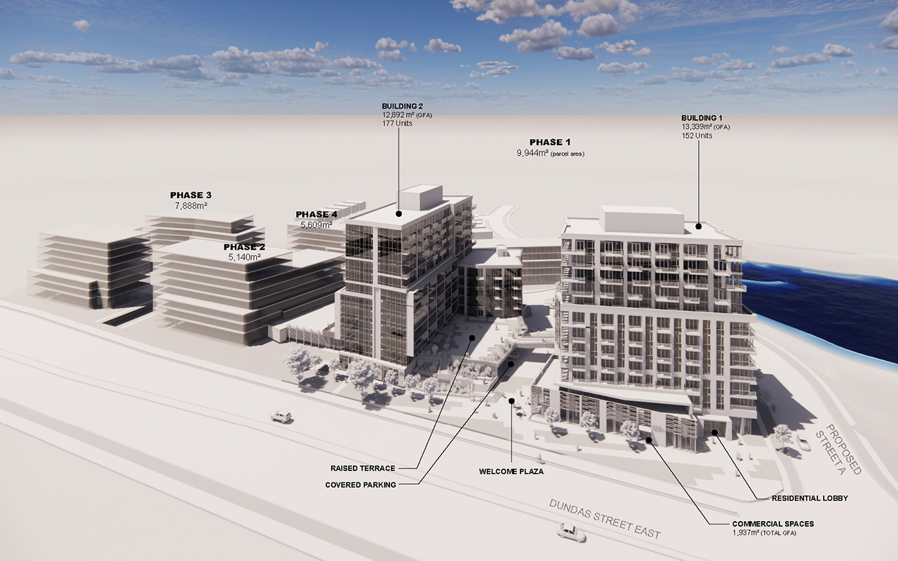 1 - Axo from South : BNKC Architecture + Urban Design